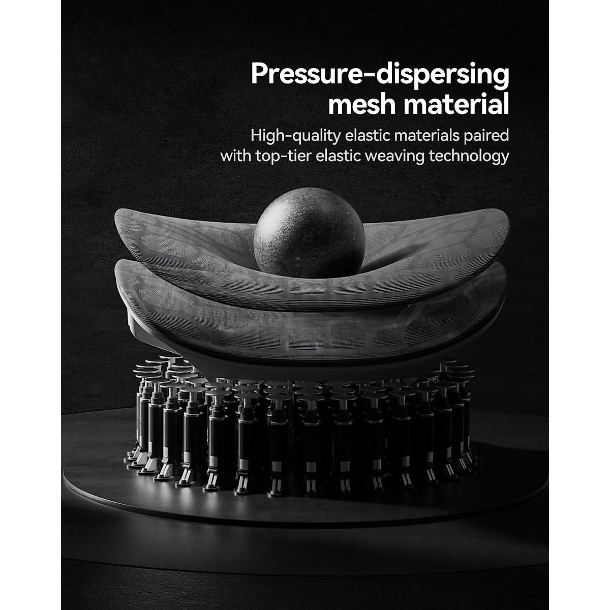 AutoFull G5 Office Chair, Ergonomic Office Chair with 6D Lumbar Support, 360° Adjustable Armrest Mesh Chair, Reclining Computer Chair with Footrest, Sliver