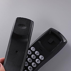 HCD3588 Wall-Mounted Telephone Fixed Landline Wall Telephones Perfect for Home and Business Use Simple Caller Telephone with Memory Buttons Mute Function Telephone
