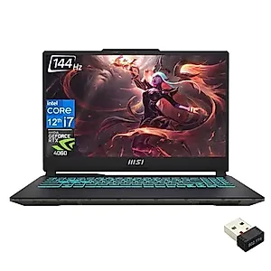MSI Cyborg 15 Gaming Laptop - 15.6" FHD 144Hz Display, Intel Core i7-12650H Processor, NVIDIA GeForce RTX 4060, 64GB DDR5 RAM, 2TB SSD, USB Type A&C, Wi-Fi6, Bluetooth, Windows 11 Home