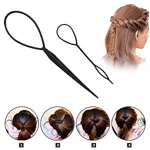 Winkeyes Hair Styling Set - DIY Hair Braiding Tool Kit with Hair Modelling Accessories for Simple and Fast Spiral Braids