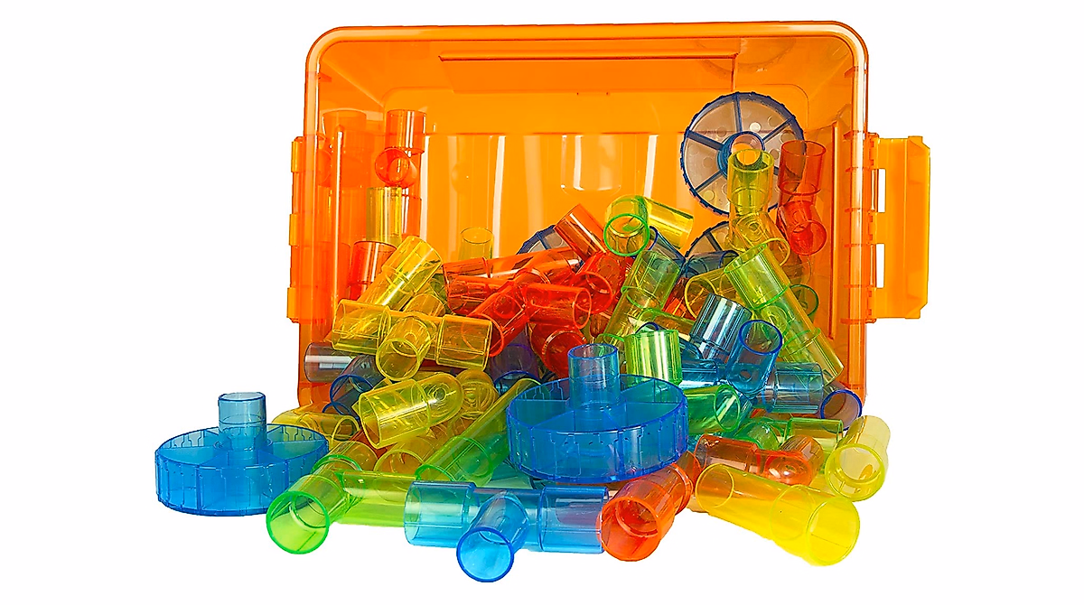 Think Fast Toys Translucent Plastic Tube Set - STEM & Learning Toys