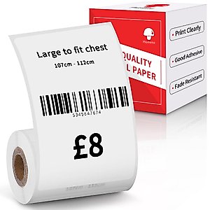 Thermal Printing Paper Compatible with Phomemo M110 M220 M200 M221 M150 M250 M260 M108 M100 Label Printer, Phomemo M110 Thermal Label for Labeling Jars, 1.96"x3.15" (50x80mm), 100 Sticker/Roll