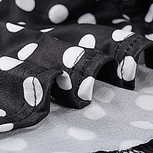 Kanhan Fashion Women Long Sleeve Floral Boho Print Slim Long Maxi Dress High Waist Casual Dress (M, Black)