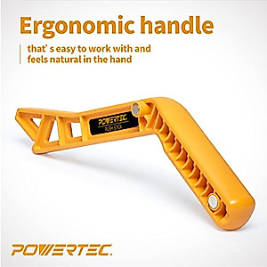 POWERTEC 71337 Deluxe Magnetic Push Stick for Table Saws, Router Tables, Band Saws & Jointers, Dual Ergonomic Handles w/Max Grip, Hand Protection fo Woodworking, Safety for Woodworkers – 1 Pack