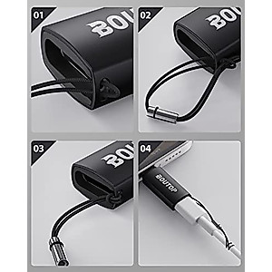 [Apple MFi Certified] USB C to Lightning Adapter Support 18W PD Fast Charging Compatible with iPhone iPad (2 Pack Black)