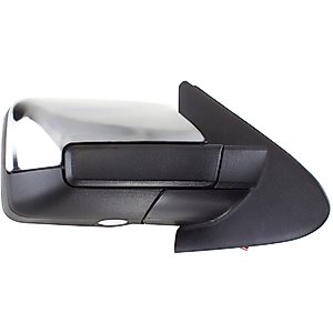 Kool-Vue Mirror Compatible with 2009-2010 Ford Expedition/Lincoln Navigator Power Power Folding Heated with Memory Signal and Pdl Light Chrome Passenger Side