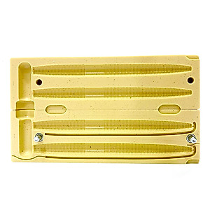 Smedioks Premium Soft Plastiс Mold Lure Making Injection Molds Fishing Lures 2 Cavity Yama Senko 5''