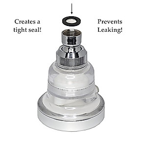 Shower Head Gasket - Rubber Washer - Creates A Seal to Prevent Leakage - with Wire Mesh Middle, 3/4 inch (3 Pack) by Barclays Buys