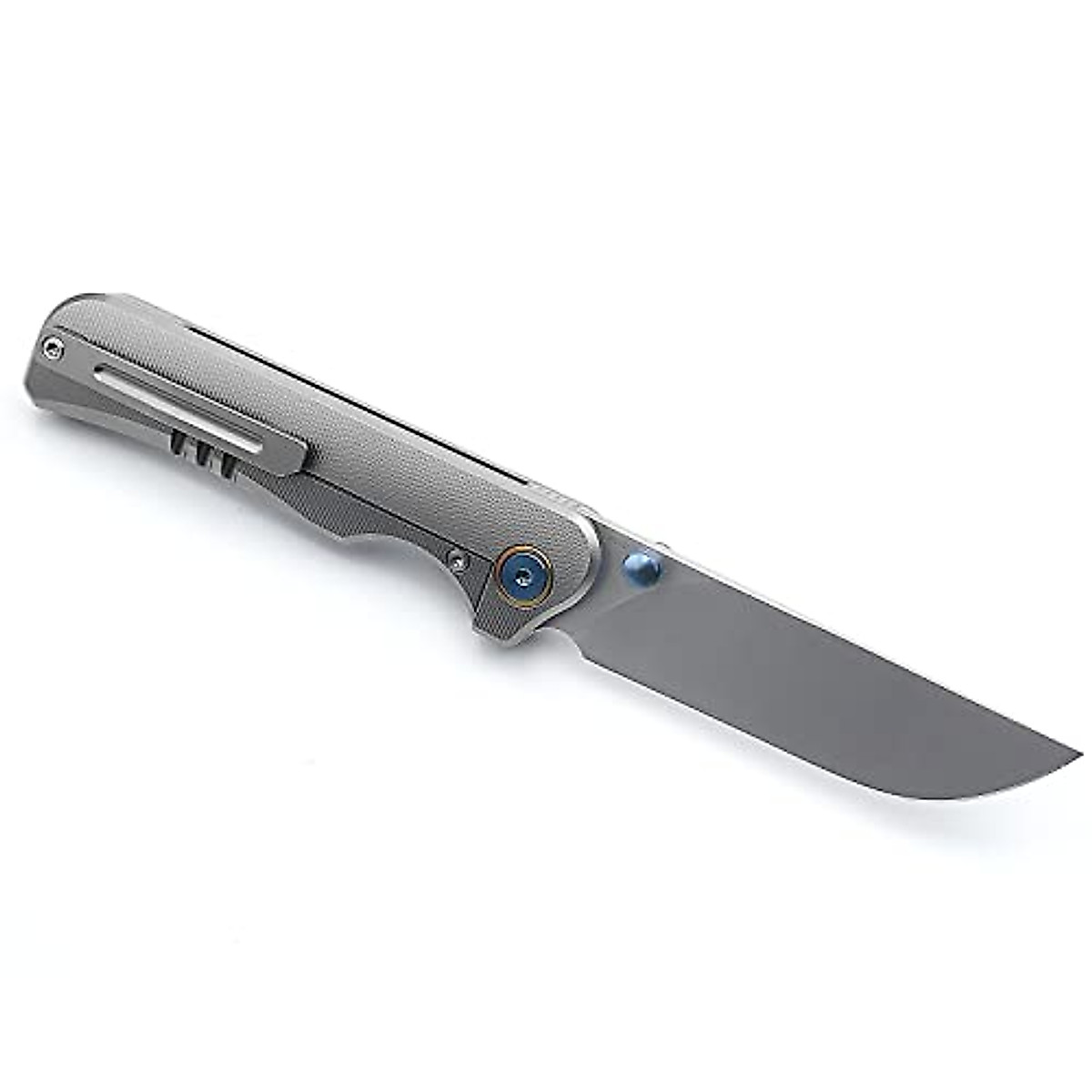 Miguron Knives Pagos II Folding Knife 3.25" M390 Blade Titanium Handle Pocket Knife MGR-607TGYII