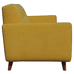 Amazon Brand – Rivet Sloane Mid-Century Modern Sofa Couch, 79.9"W, Yellow
