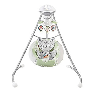​Fisher-Price Snow Leopard Baby Swing, Dual-Motion Newborn Seat with Music, Sounds, and Motorized Mobile