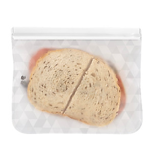 OGGI Reusable Food Storage Bags - Set 6 - Ideal Lunch Bags, Freezer Bags, Sandwich Bags, Snack Bags, Storage Bags, Snack Bag for Travel - Food-Grade BPA-Free - (2) 11x8" / (2) 8.5x7" / (2) 8.5x5"