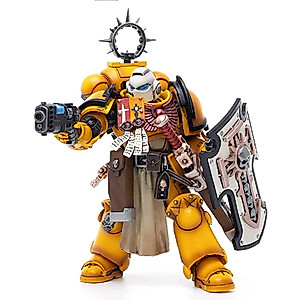 JoyToy Warhammer 40,000 1/18 Action Figure Bladeguard Veteran Collection Model(Imperial Fists)