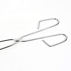 Cabilock Outdoor Trashcan Stainless Steel Garbage Pick Up Tool Garbage Clip Scissor Shape Tongs Barbecue Accessories Outdoor Gadget (60cm) Trash Cans Outdoor