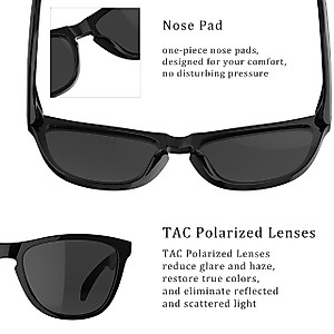 Yaserra Polarized Sunglasses for Men Women, Color Mirror Lens Trendy Designer Style Shades UV Blocking