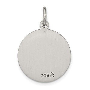 Sterling Silver Antiqued Saint John Neumann Medal 25mm 20mm style QC5745