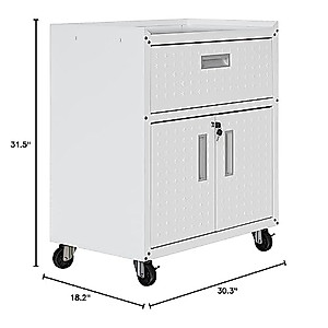 Manhattan Comfort Fortress Storage Units, White