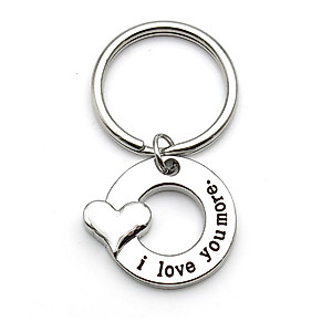 I Love You More Keychain Key Chain Mother Daughter Gift Girlfriend Boyfriend Gift