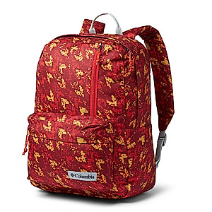 Columbia Sun Pass II Day Pack Laptop/Travel Backpack (One size, Red/multi)