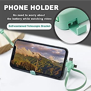 2 Pack 3 in 1 Multi Retractable Charging Cable, Three in One Charging Cable Roll, Multi Retractable USB Cable Charger Cable with Micro USB IP Type C Connectors