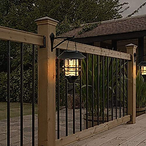 VEEBOOD 2 Piece 6" Outdoor Indoor Lantern Hooks for Wall Hanging Bug Zapper Hummingbird Feeder, Black