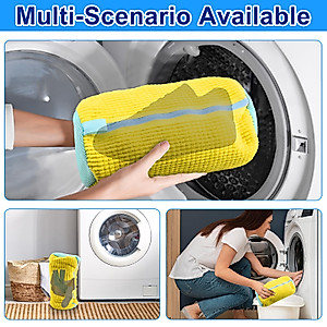Generic Shoe Laundry Bag,Shoe Washing Bag Washing Machine,Sneaker Laundry Bag, Laundry Net,Shoe Washing Bag Machine Bag,Laundry Bag Padded For Shoes Washing Machine (Yellow,1PCS)