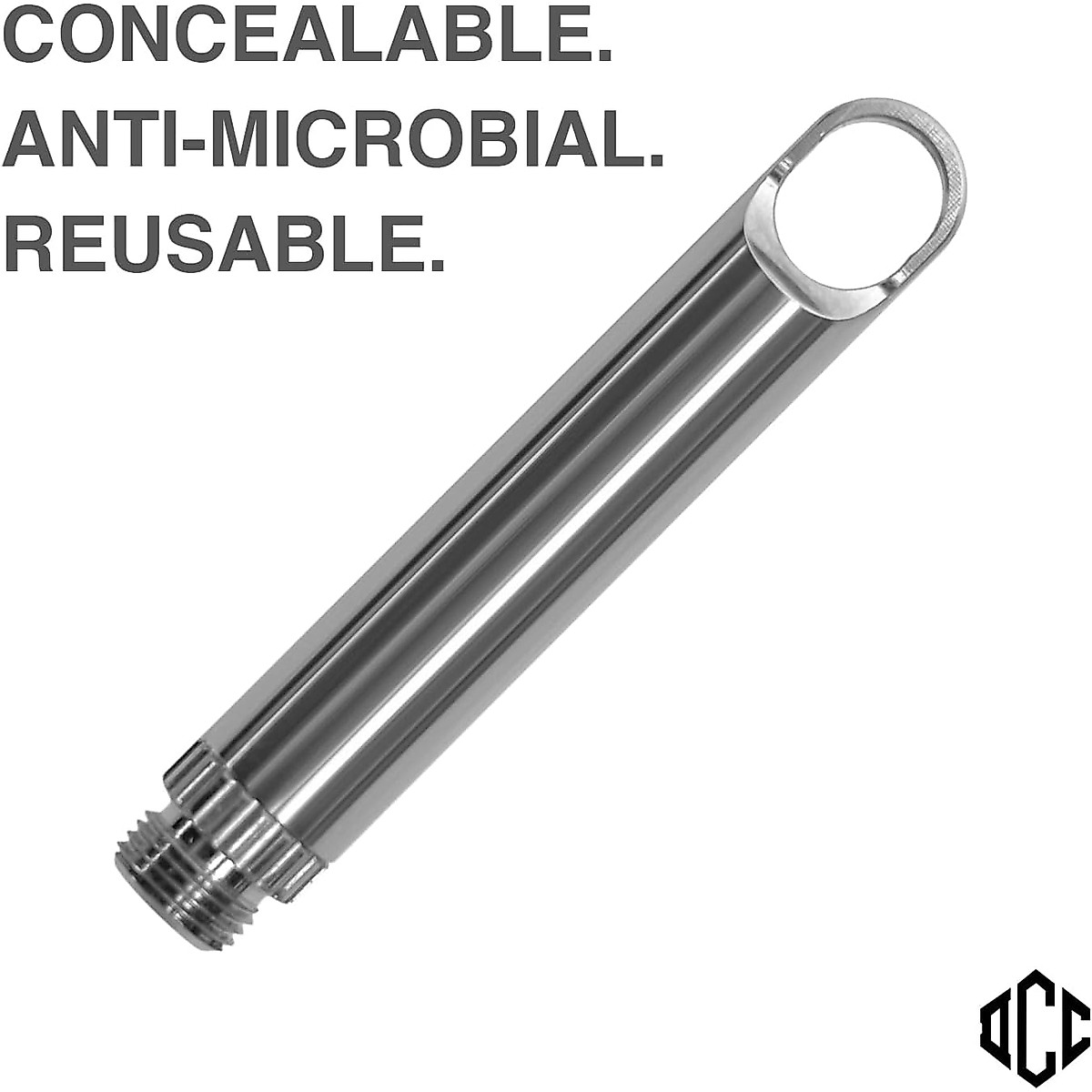 The TiPick - World's Smallest Titanium Toothpick | EDC Keychain Tool Camping Toothpick | Outdoor Concealable Micro Toothpick with Protective Case Holder (2 PACK)