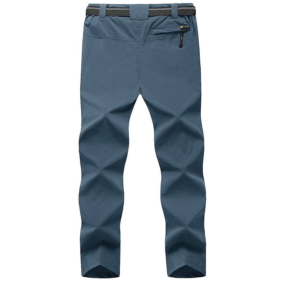 TBMPOY Men's Lightweight Hiking Pants Quick Dry Mountain Fishing Camping Travel Outdoor Pants Thin Stone Blue M