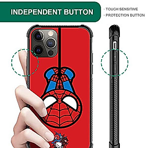 Cvkoyhl Case Compatible with iPhone 12 Case, Hero Man 006 Pattern Design Case for iPhone 12 Pro Cases for Anti-Fall and Shockproof Girl boy Gift Mobile Phone case
