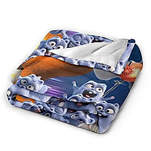 Grizzy Lemmings Cozy Flannel Blanket Sofa Couch Bed Living Room Decor Throw Blanket Soft for Kids Adult
