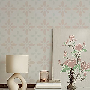 GSS Designs Floor Stencils Wall Stencils for Painting 12x12Inch Large Tile Stencils for Painting Walls Paint Stencils for Walls and Floors Concrete Stencils for Patio