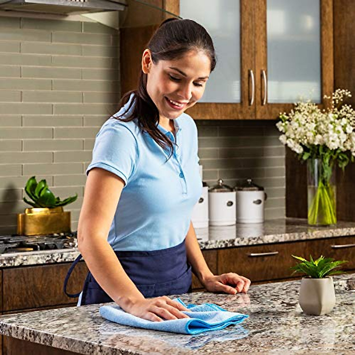 16" x 24" MW Pro Multi Surface Microfiber Towels | 6 Pack (Gray)