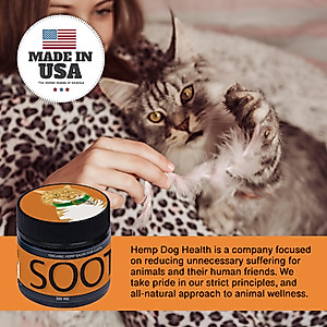Hemp Dog Health Soothe High-Potency Hemp Salve for Felines: Natural & Effective Cat Skin Allergy Relief | Provides Itch Relief for Cats Suffering from Hot Spots, Bug Bites, and Daily Irritants
