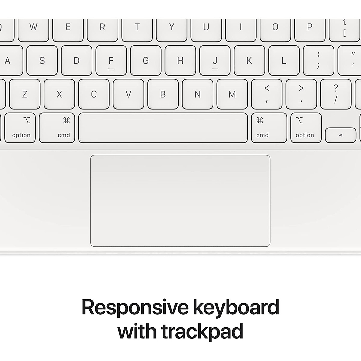 Apple USB-C Magic Keyboard for 11-inch iPad Pro 3rd Gen & iPad Air 4th Gen - White (Renewed)