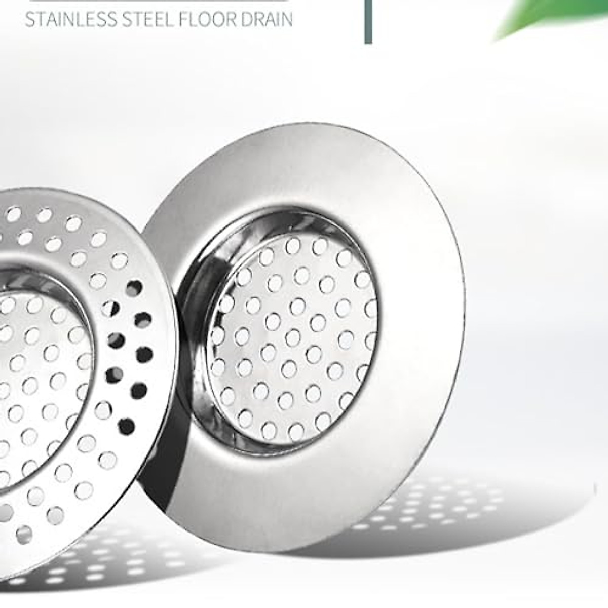 Sink Drain Strainer, 3 Inch Diameter Stainless Steel Clog Prevention Easy to Clean Bathroom Sink Stopper Filter, Multifunctional Kitchen Sink Drain Strainer for Bathtub