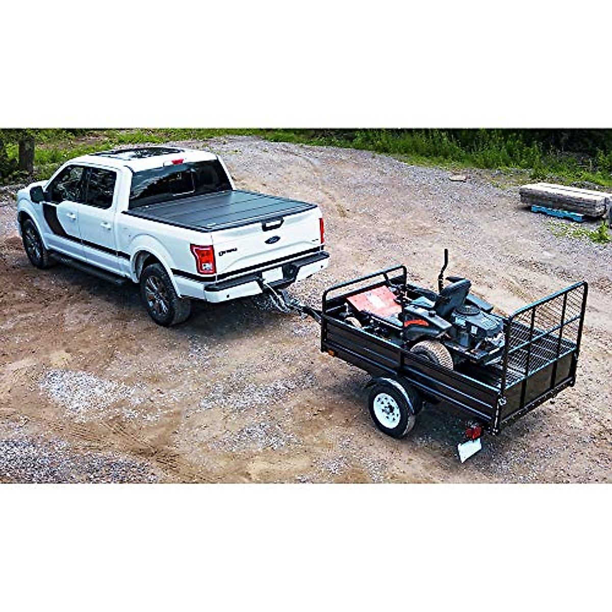 Detail K2 MMT5X7-DUG 5 ft. x 7 ft. Multi Purpose Utility Trailer Kits with Drive Up Gate (Black Powder-Coated)