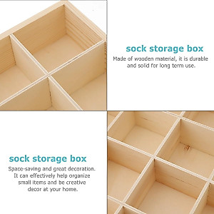 Set of 2 - Wooden Drawer Organizers with 20 Compartments | Space-Saving Belt, Tie, and Sock Organizer | Stackable Desktop Storage Box for Neat and Tidy Dresser, Closet, Under-Bed Storage