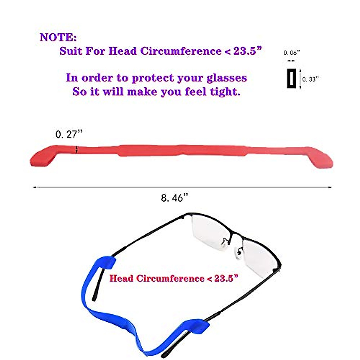 ELANE 10 Pcs Eyeglass Straps for Kids,Safety Eyewear Retainers Glasses Strap for Kids,Eyeglass Straps for Sports