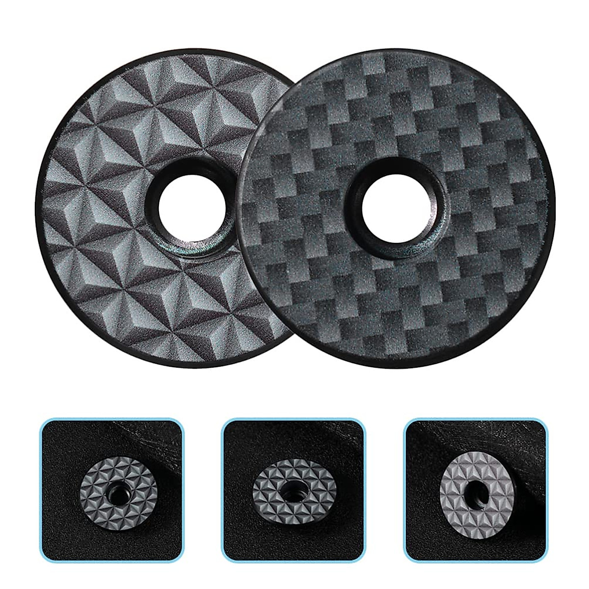 BESPORTBLE 2pcs Bike Bowl Cover Replaceable Headset Caps Aluminum Alloy Bike Headset Cover Professional Bike Stem Caps Decorative Bike Stem Caps Professional Bike Headset Cover Bike Accessory