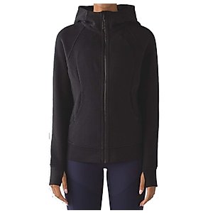 LULULEMON Scuba Hoodie IV Light Cotton Fleece (Black, 12)