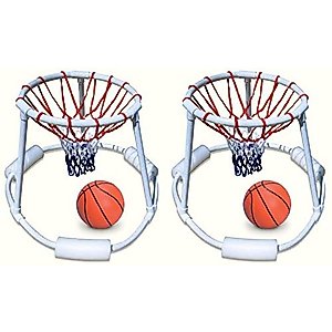 Swimline 2 9162 Swimming Pool Quality Floating Super Hoops Fun Basketball Games