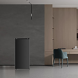 HAILANG 3.1 Cu.Ft Mini Fridge with Freezer, Single Door Mini Refrigerator, 5 Settings Temperature Adjustable, Compact Refrigerator for Apartment,Dorm, Office, Bedroom