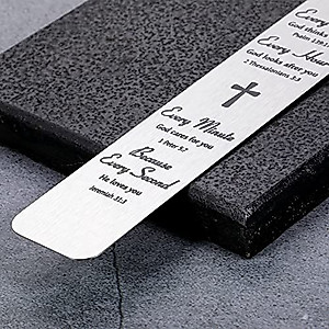 Christian Gifts Bookmarks for Women Men Religious Gifts for Women Inspirational Bible Verse Bookmark for Girls Daughter Birthday Christmas Stocking Stuffers for Female Friend Sister Baptism Gifts