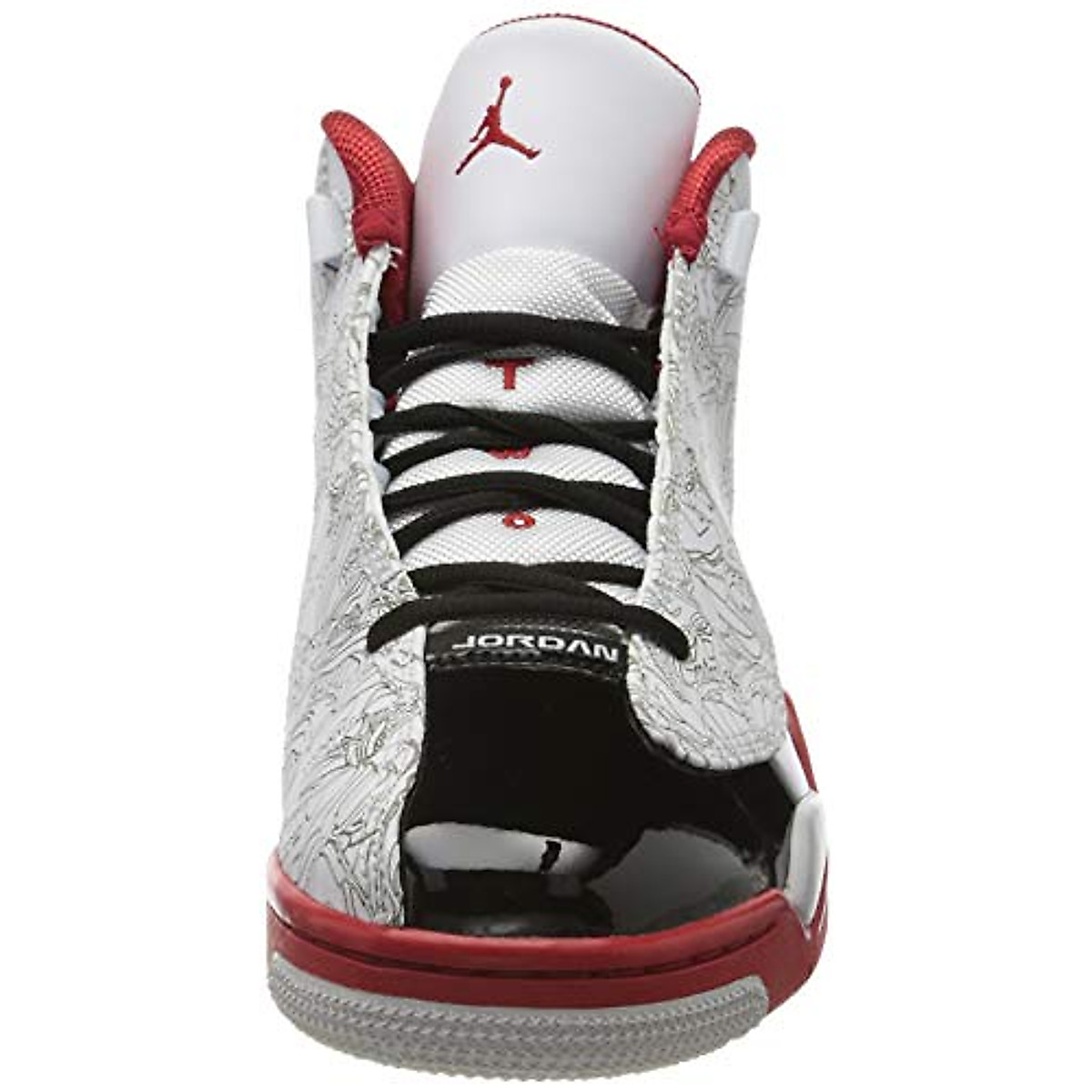 Nike Men's AIR Dub Zero Shoe, White Black Varsity Red Neutral Grey, 11