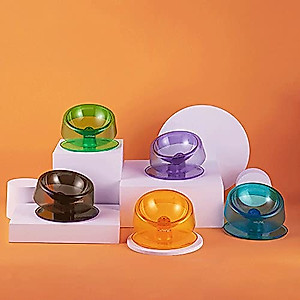 FUUIE Bowls for Food and Water Pet Bowl for Cat and Dog Adjustable Angel Cat Bowl Dog Bowl with Non-Slip Feeder for Cats and Dogs Kitten and Puppy Pet Products (Color : Blue)