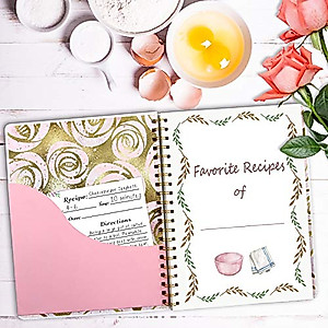 ceiba tree Blank Recipe Book to Write in Your Own Recipes Notebook Cookbook Journal 8.5" x 11" with Stickers for Mother Day Gifts Ideas for Women Wife Mom 120 Pages