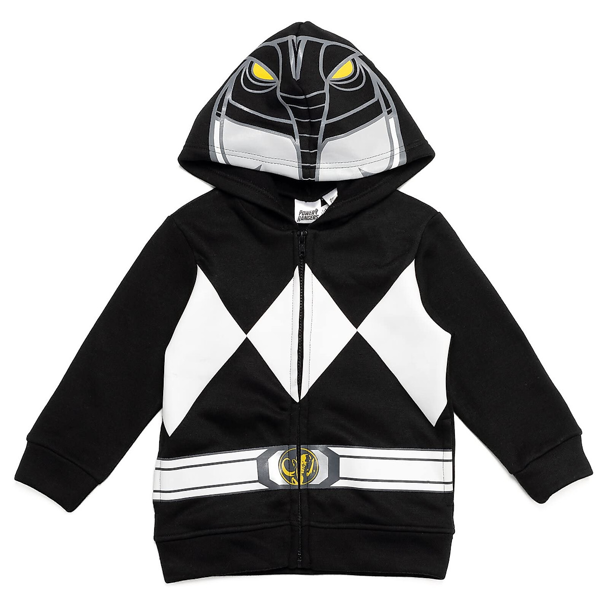 Power Rangers Black Ranger Toddler Boys Fleece Zip Up Hoodie 5T