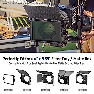 NEEWER 1/4 Black Diffusion Mist Dreamy Effect 4"x5.65" Cinema Square Filter (Rectangular) with HD Optical Glass Compatible with Tilta Compatible with SmallRig Matte Box for Cinematic Photo Videography