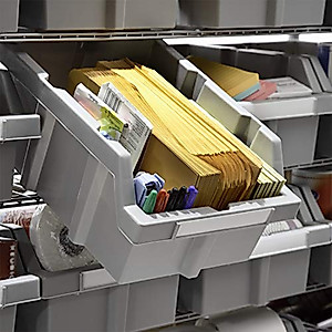 Seville Classics WEB560 7-Tier NSF 21 Bin Rack Shelving, Gray