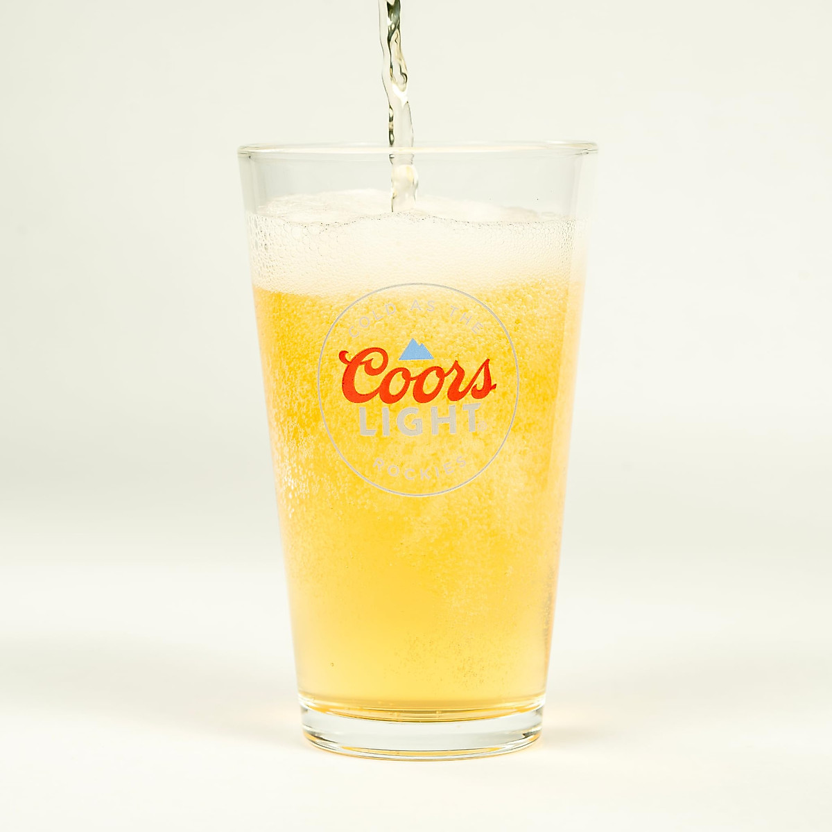 LORD'S ROCKS Coors Light 16oz Pint Glass - Set of 4 Authentically Licensed Compatible